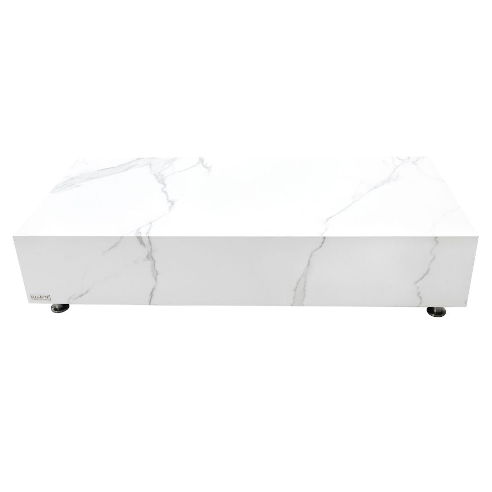 Bianco Porcelain Rectangular Coffee Table – InsideOut