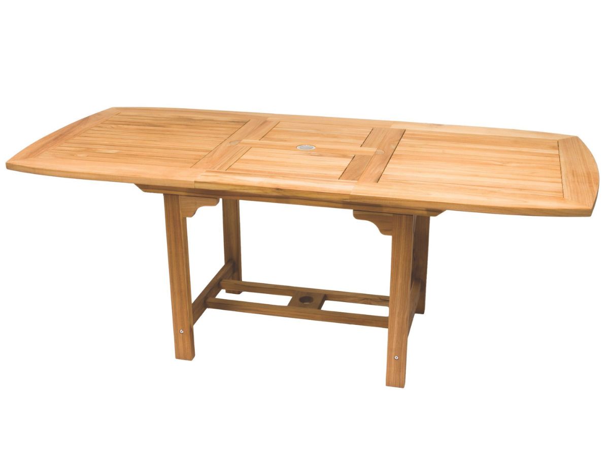 Family Expansion Rectangular Teak Table – InsideOut