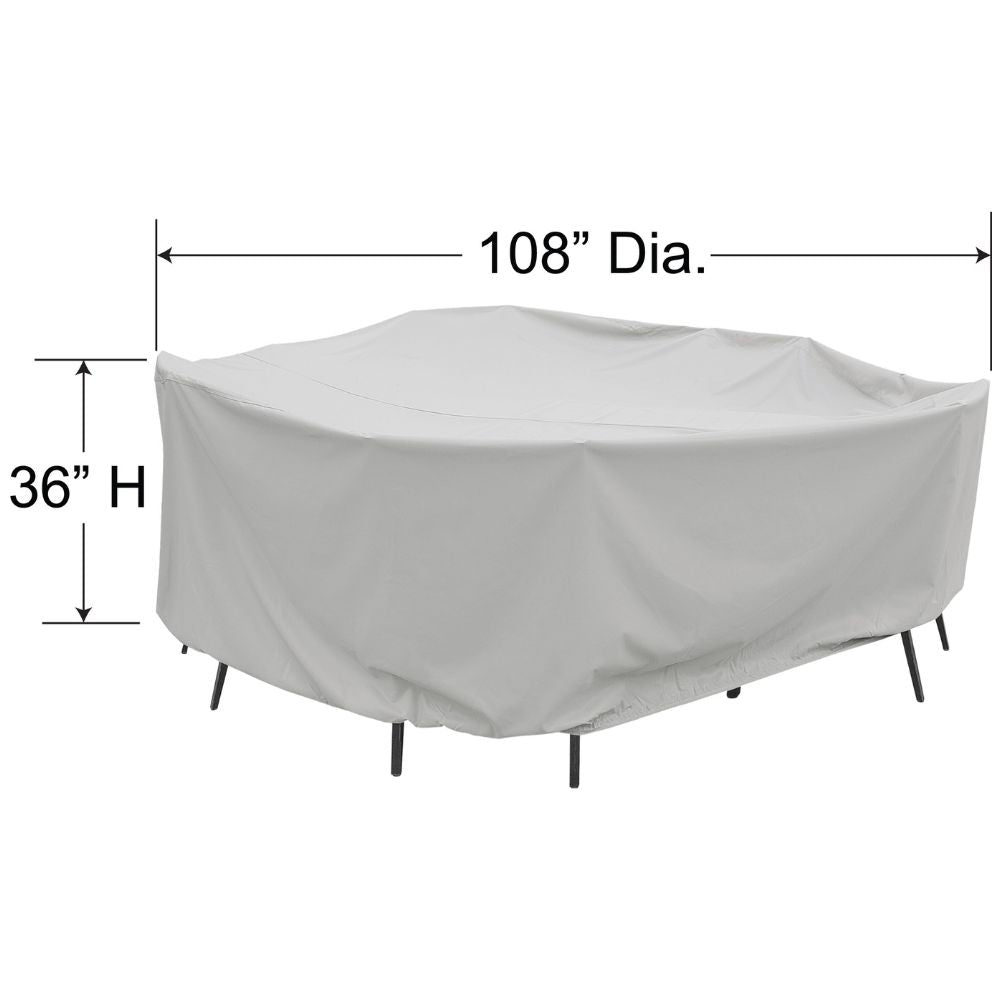 60" Round / Square Dining Table & Chairs Cover - 108" Dia. x 36"H – InsideOut