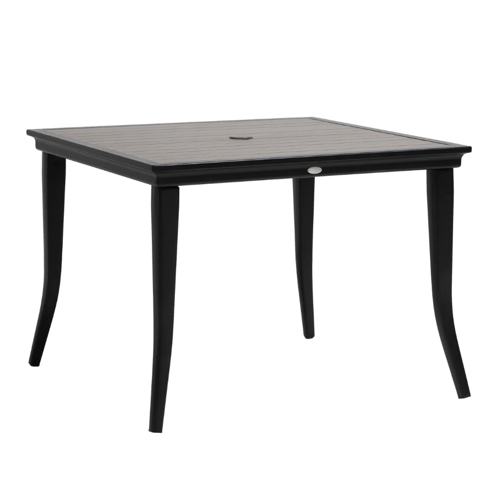 Copacabana 40" Square Dining Table with Umbrella Hole – InsideOut