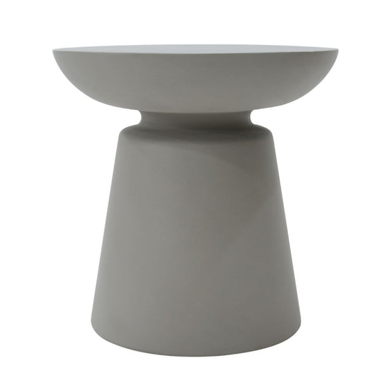 Kylix Series Large Cast Concrete Side Table – InsideOut