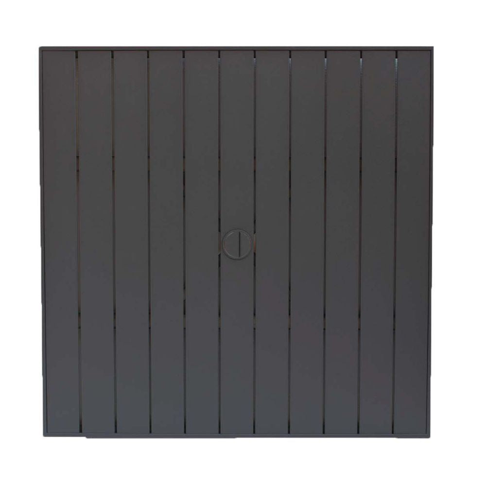 32" Square Aluminum Slat Table Top – InsideOut