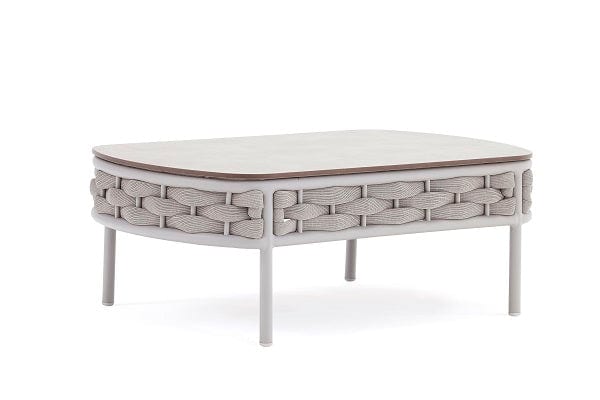Loop Collection Rectangular Coffee Table - Greige – InsideOut